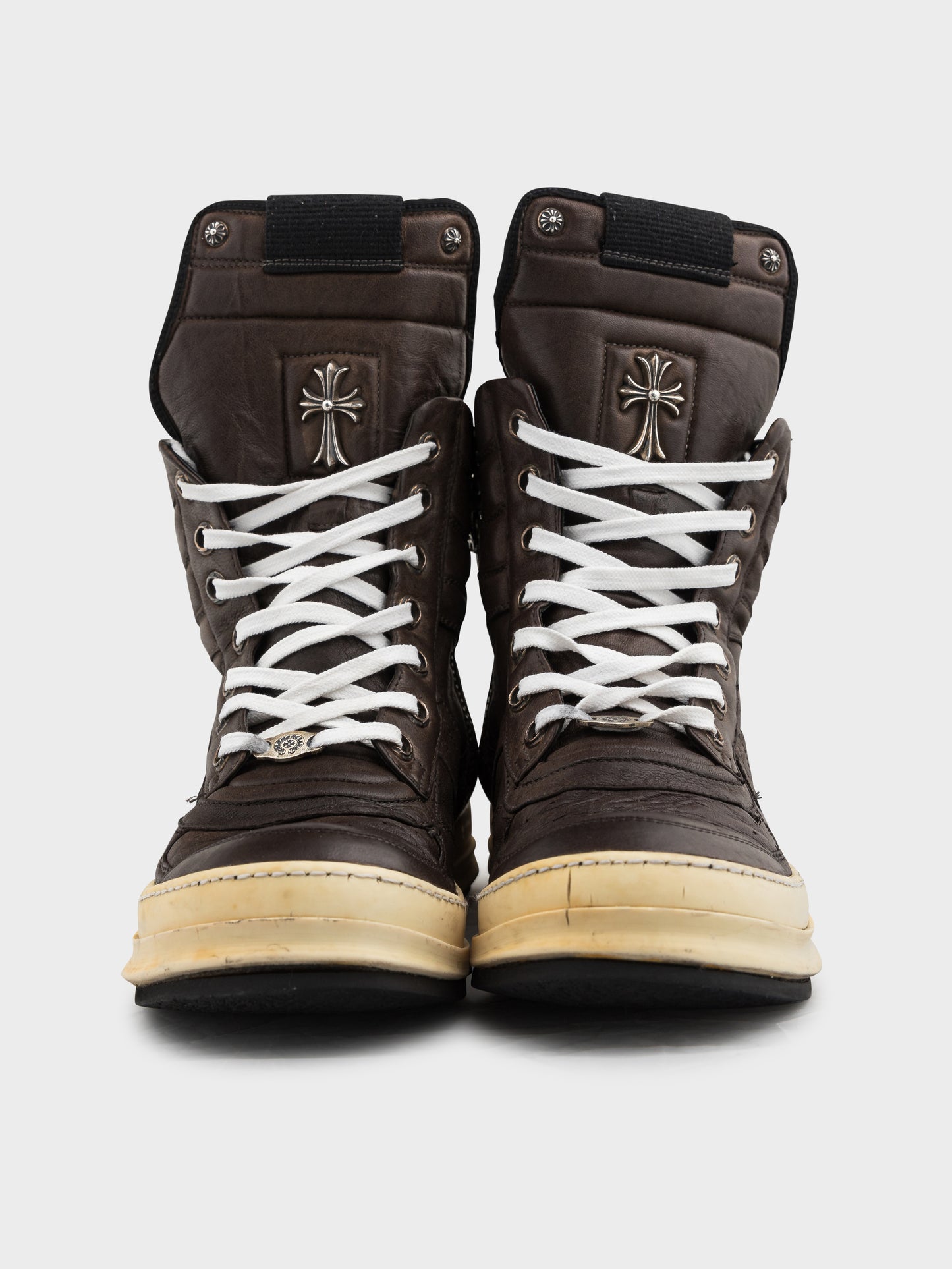 Buy Chrome Hearts 1/1 Rick Owens Chocolate Leather Dunks Online at Groupie