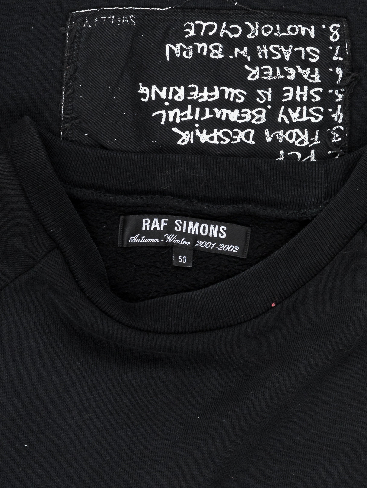 Buy Raf Simons 'Riot! Riot! Riot!' Crewneck Sweatshirt Online at Groupie