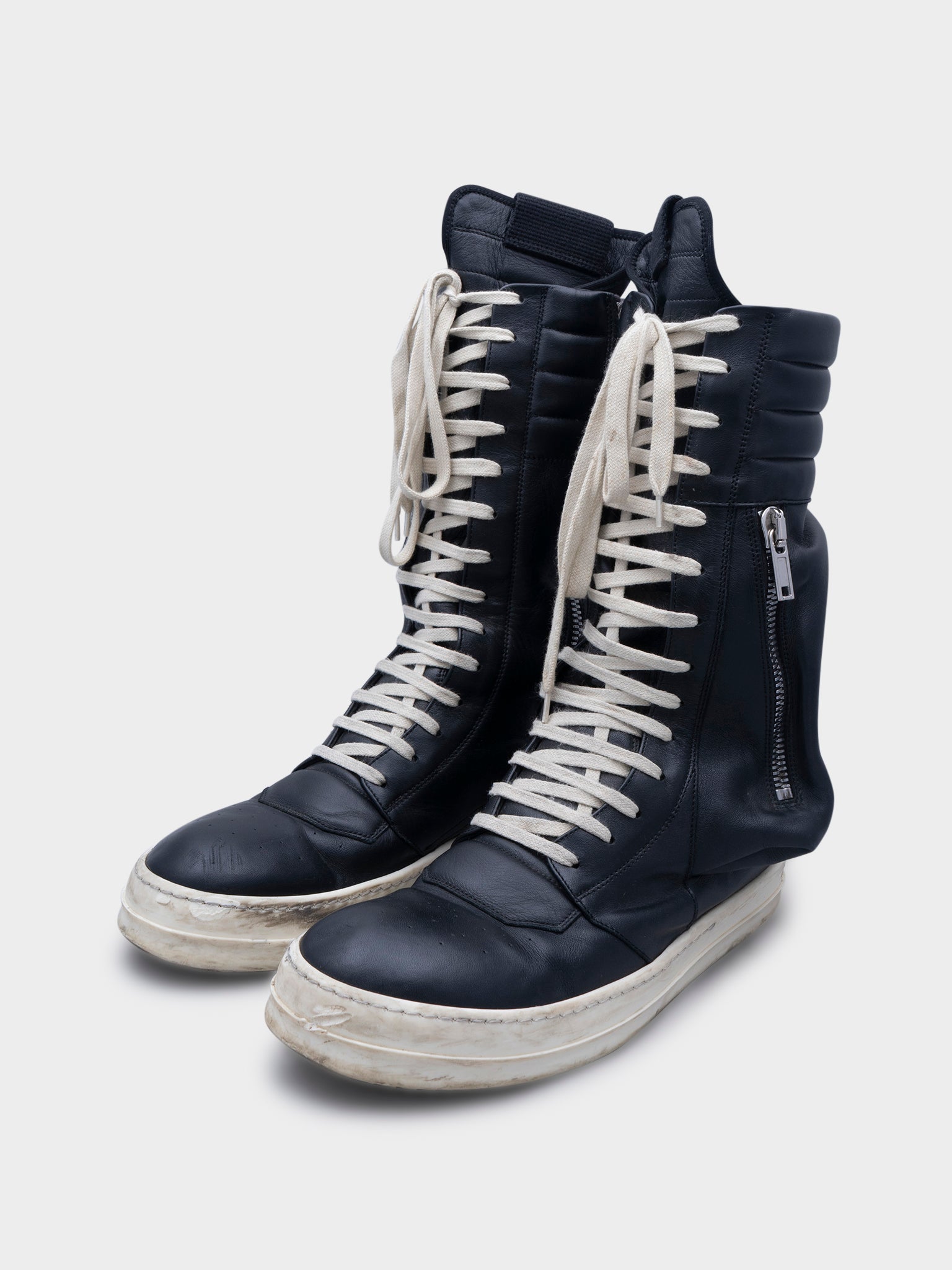Buy Rick Owens Leather Cargo Baskets Online at Groupie