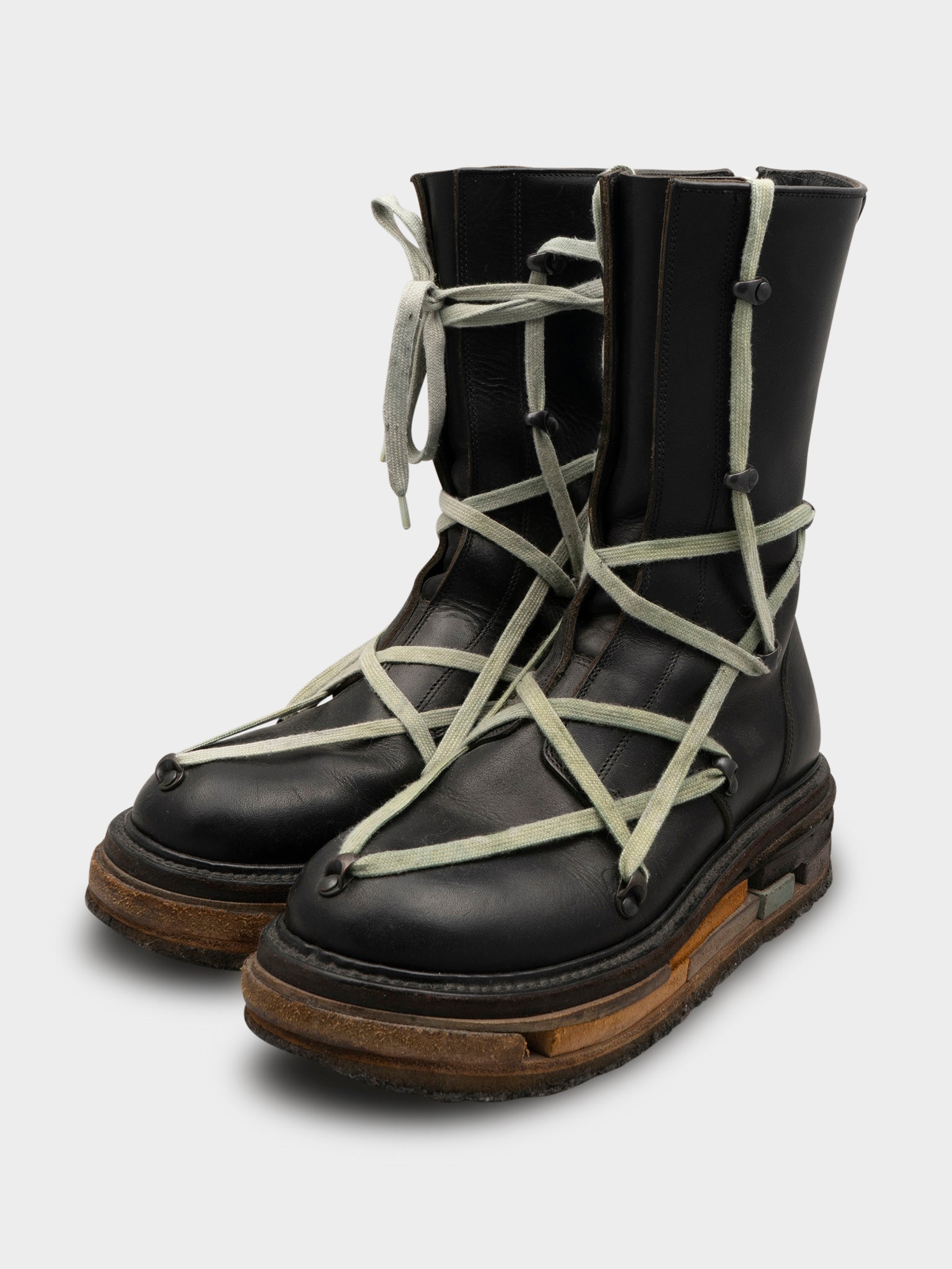 Rick Owens: ‘Glitter’ Lego Sole Pentagram Boots | Groupie