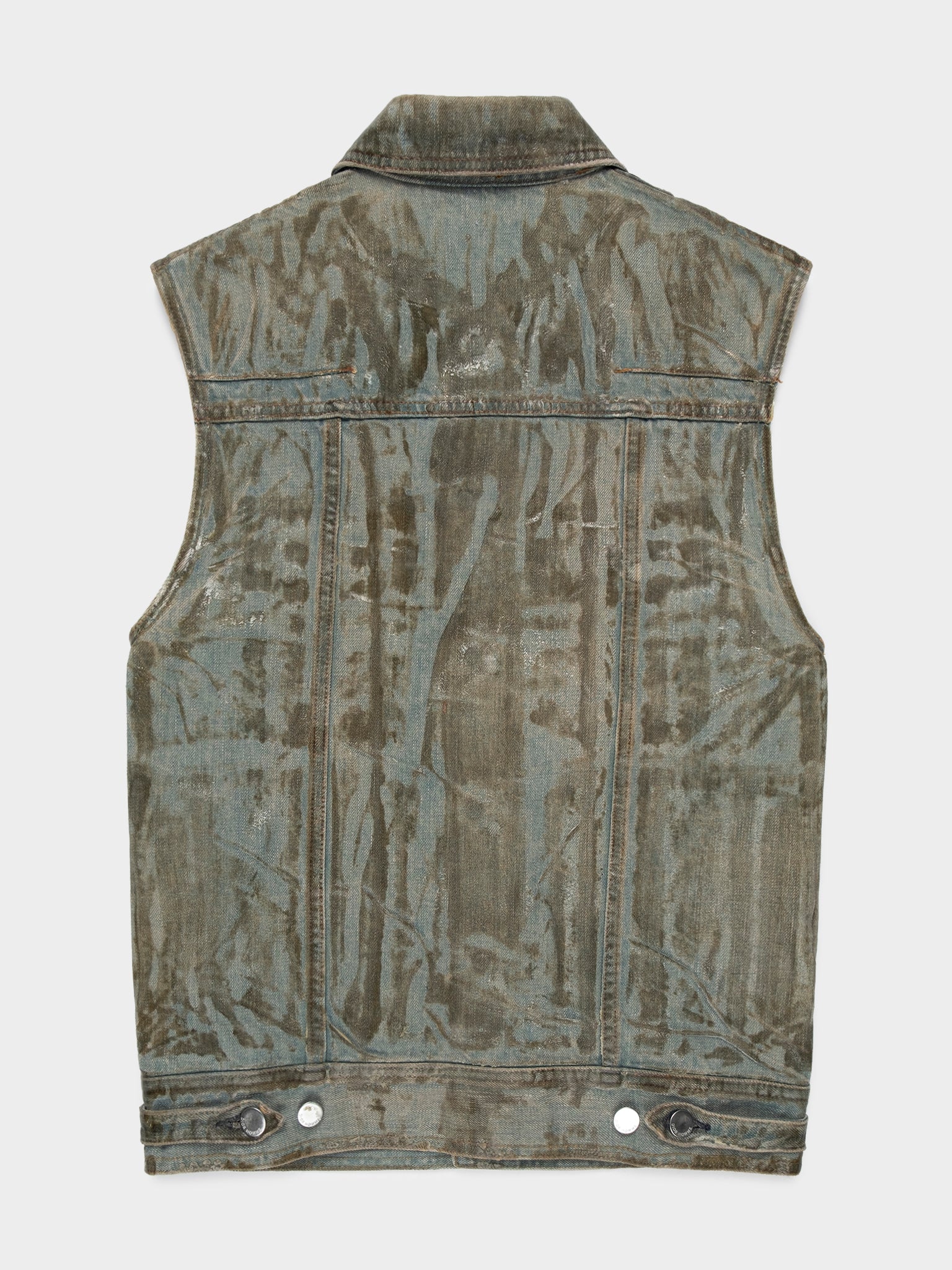 Buy Dior 'Strip' Waxed Denim Vest Online at Groupie